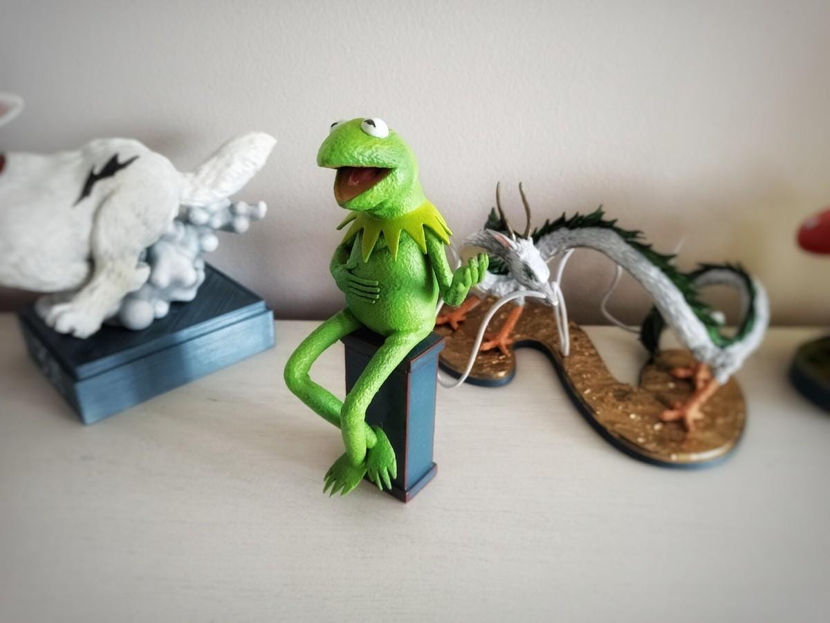 Kermit Figure From the Muppets High Quality 12K Resin Printed, Painted ...