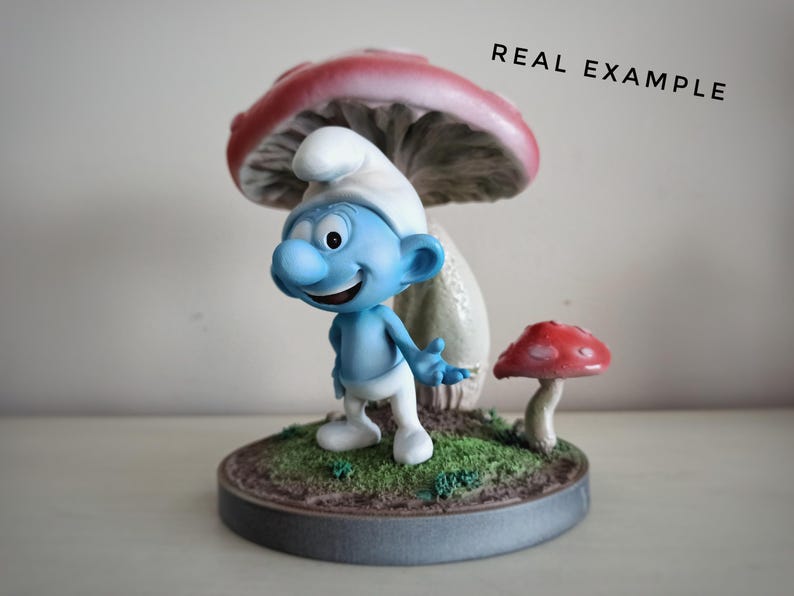 Smurf Diorama From the Smurfs High Quality 12K Resin Printed, Painted ...