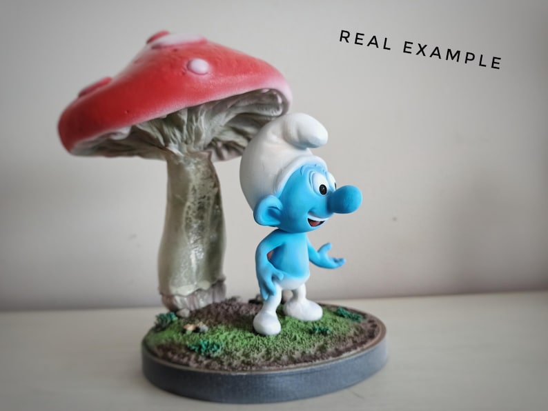 Smurf Diorama From the Smurfs High Quality 12K Resin Printed, Painted ...
