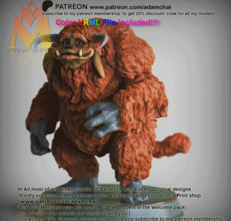 Ludo Figure From the Labyrinth High Quality 12K Resin Printed, Painted ...