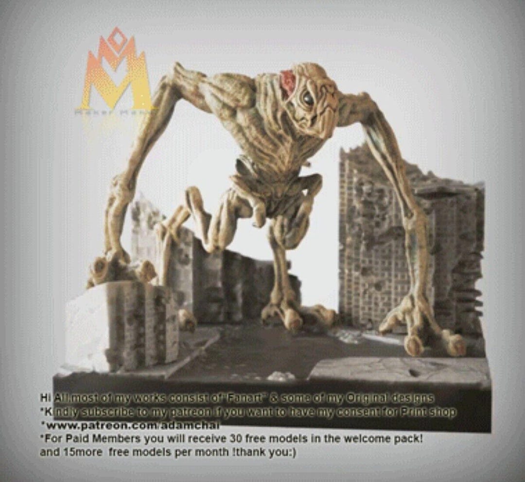 Cloverfield Monster Diorama High Quality 12K Resin Printed, Painted or ...