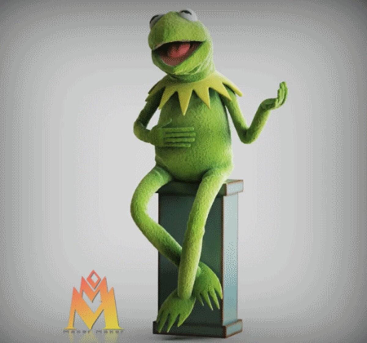Kermit Figure From the Muppets High Quality 12K Resin Printed, Painted ...