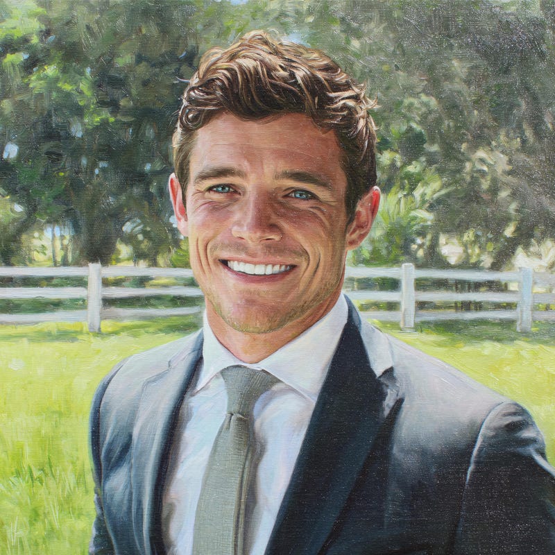 Painted Portrait Elderly - Etsy