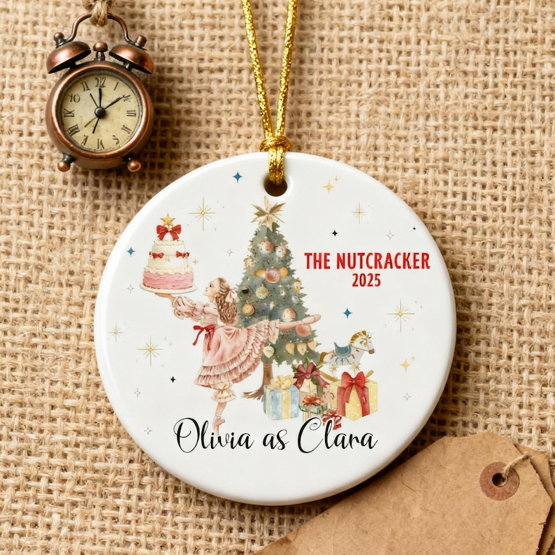 Nutcracker Clara Ornament, the Nutcracker Ballet Dancer Keepsake ...