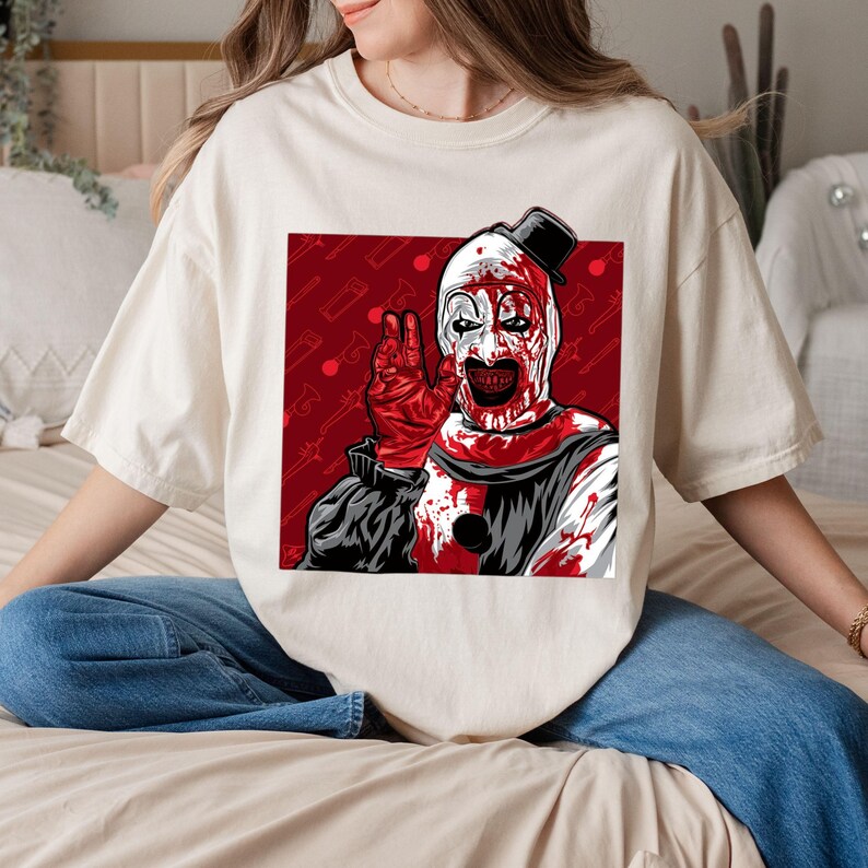 Art the Clown Terrifier Shirt Comfort Colors Vintage Horror Tee Gift ...