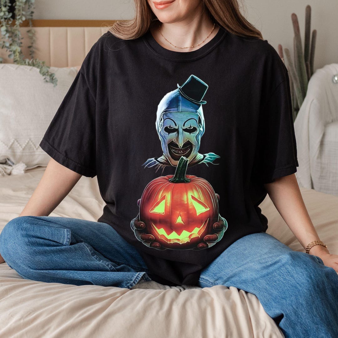 Terrifier Inspired Creepy Cereal Art the Clown Tee Casual Wear Street ...