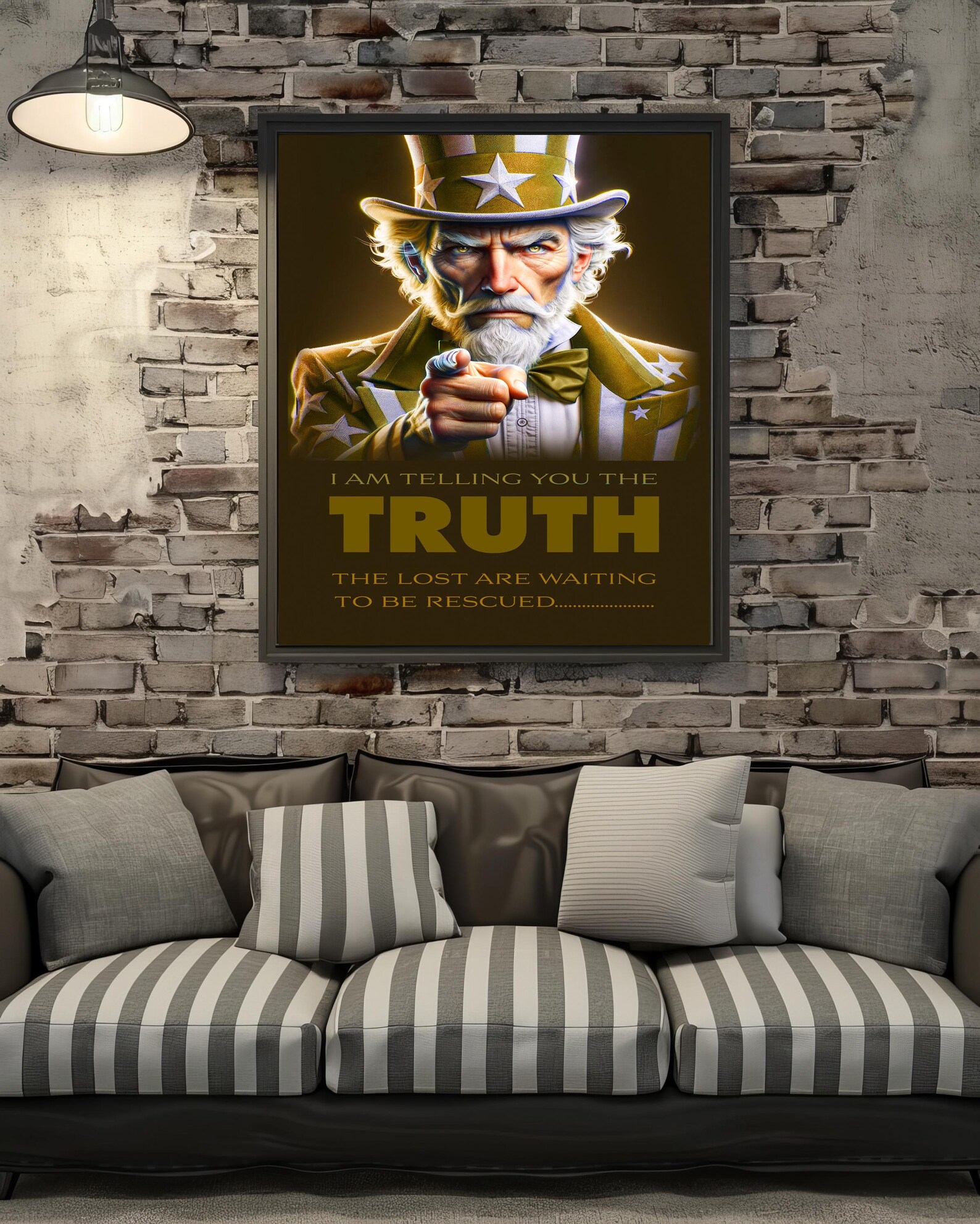 Uncle Sam Printable Poster | American Patriotic Wall Art | Digital ...