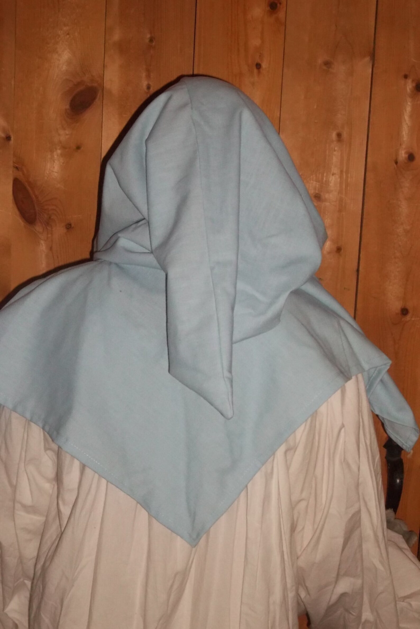 Light Blue Cotton Hood - Etsy
