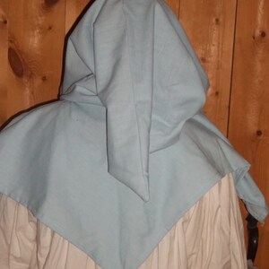 Light Blue Cotton Hood - Etsy
