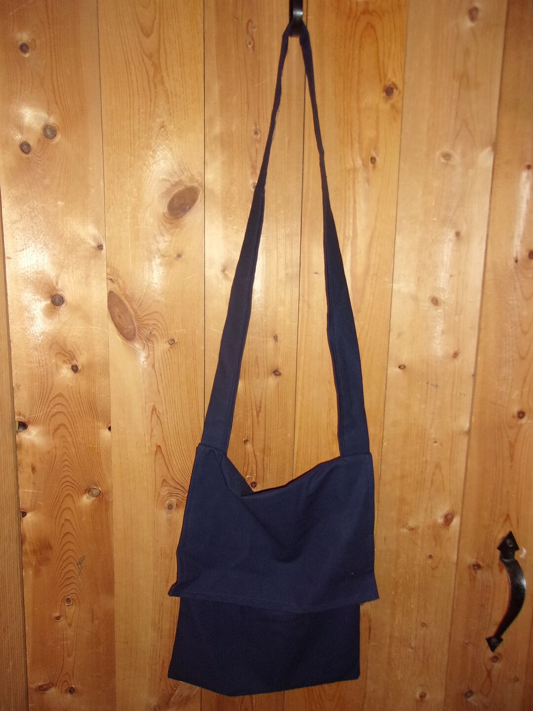 Navy Blue Cotton Haversack. - Etsy