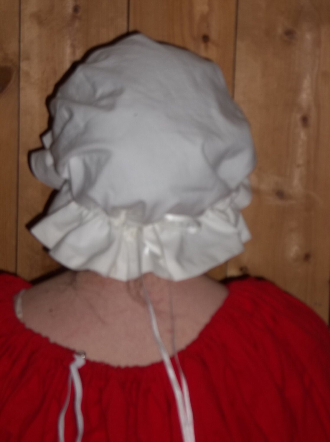 Mop Cap in White Cotton Muslin | Etsy