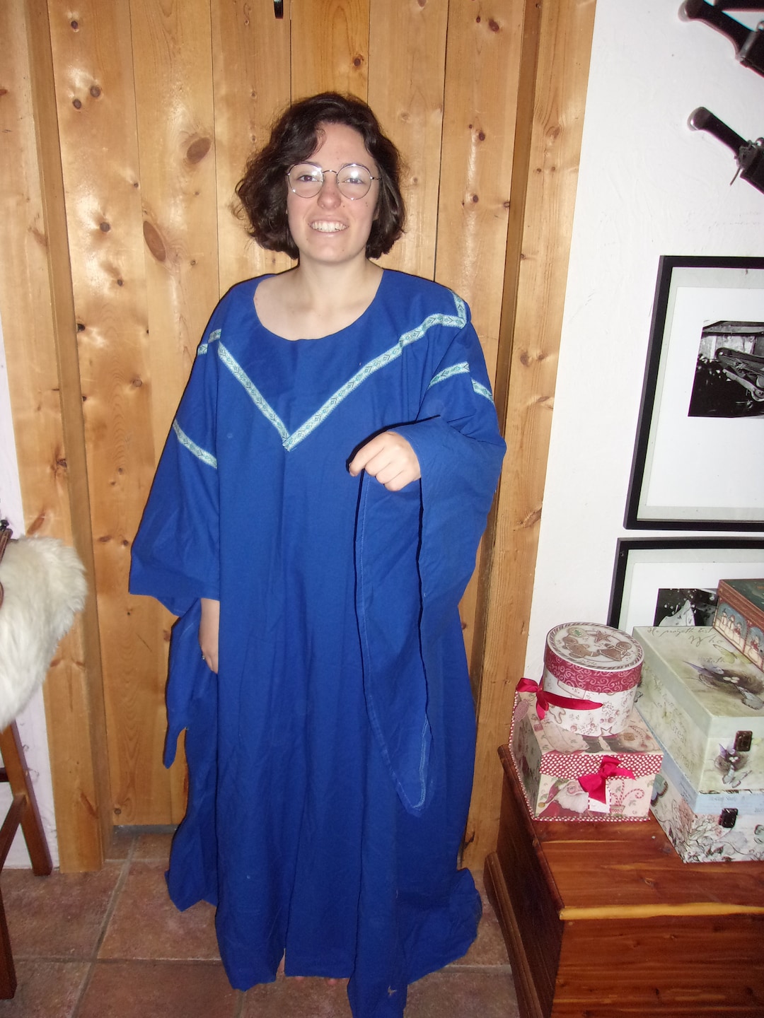 Royal Blue Angel Wing Dress With Trim - Etsy