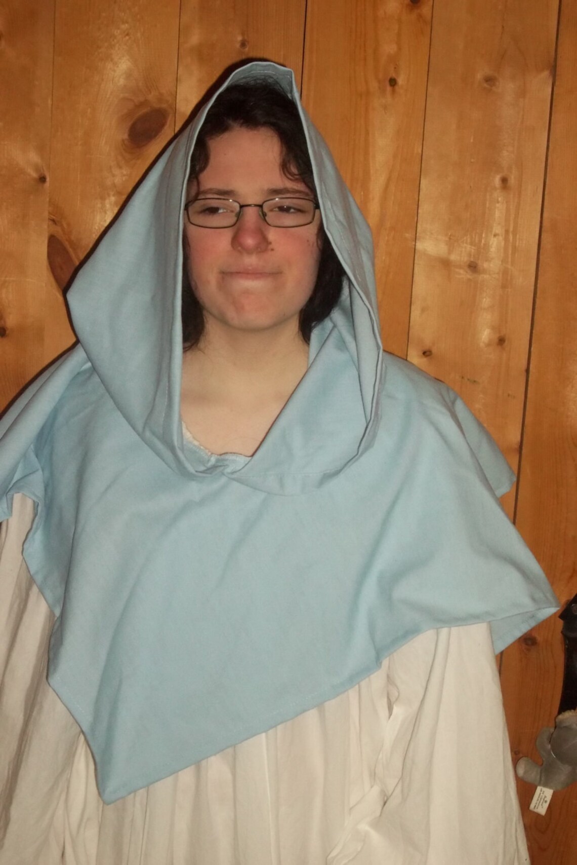 Light Blue Cotton Hood - Etsy