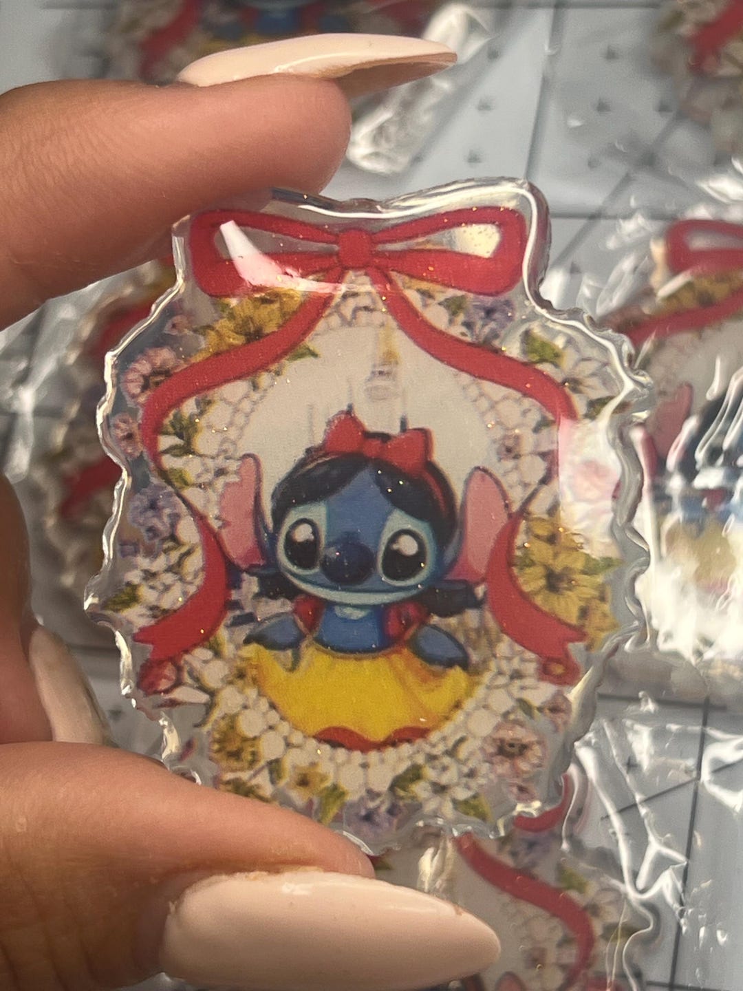 Stitch Inspired Acrylic Flat Back - Etsy