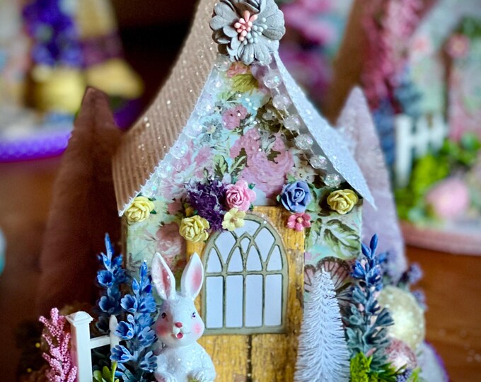 Beautiful Easter Glitter House - Etsy