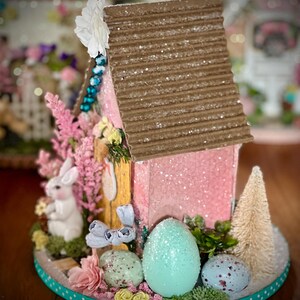 Easter Sweetie Cottage With Bunny - Etsy