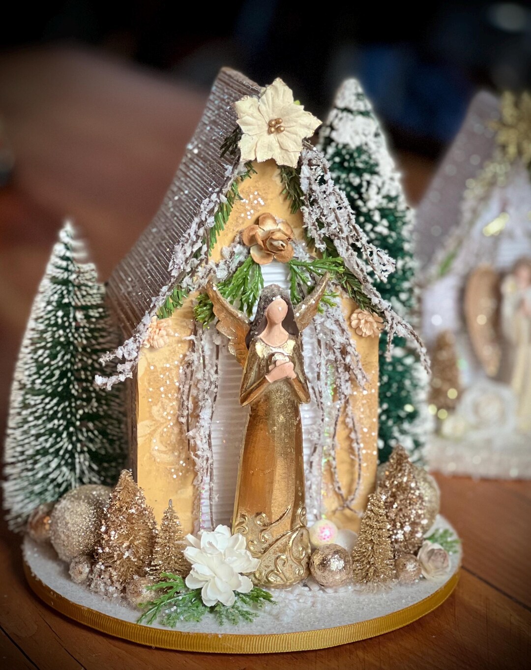 Beautiful Angel Glitter House - Etsy