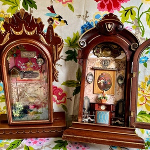 Antique Mantel Clock Box Miniature Sitting Room - Etsy