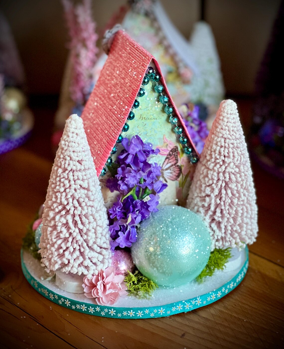 Beautiful Easter Glitter House - Etsy