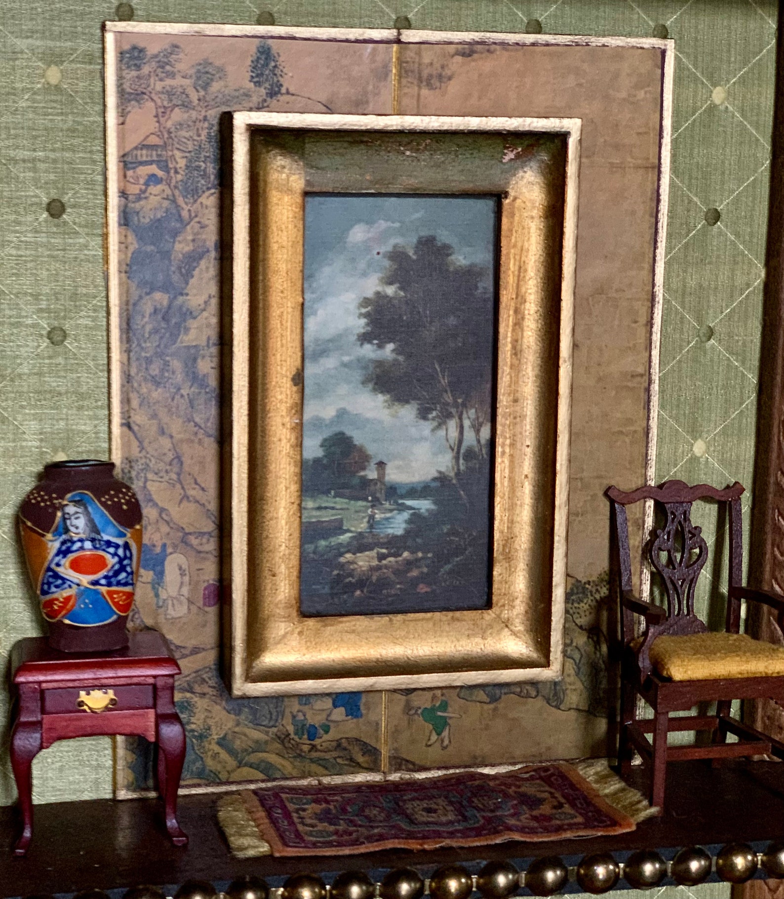 Beautiful 1860c Rosewood Veneer Clock Cabinet Miniature Diorama - Etsy