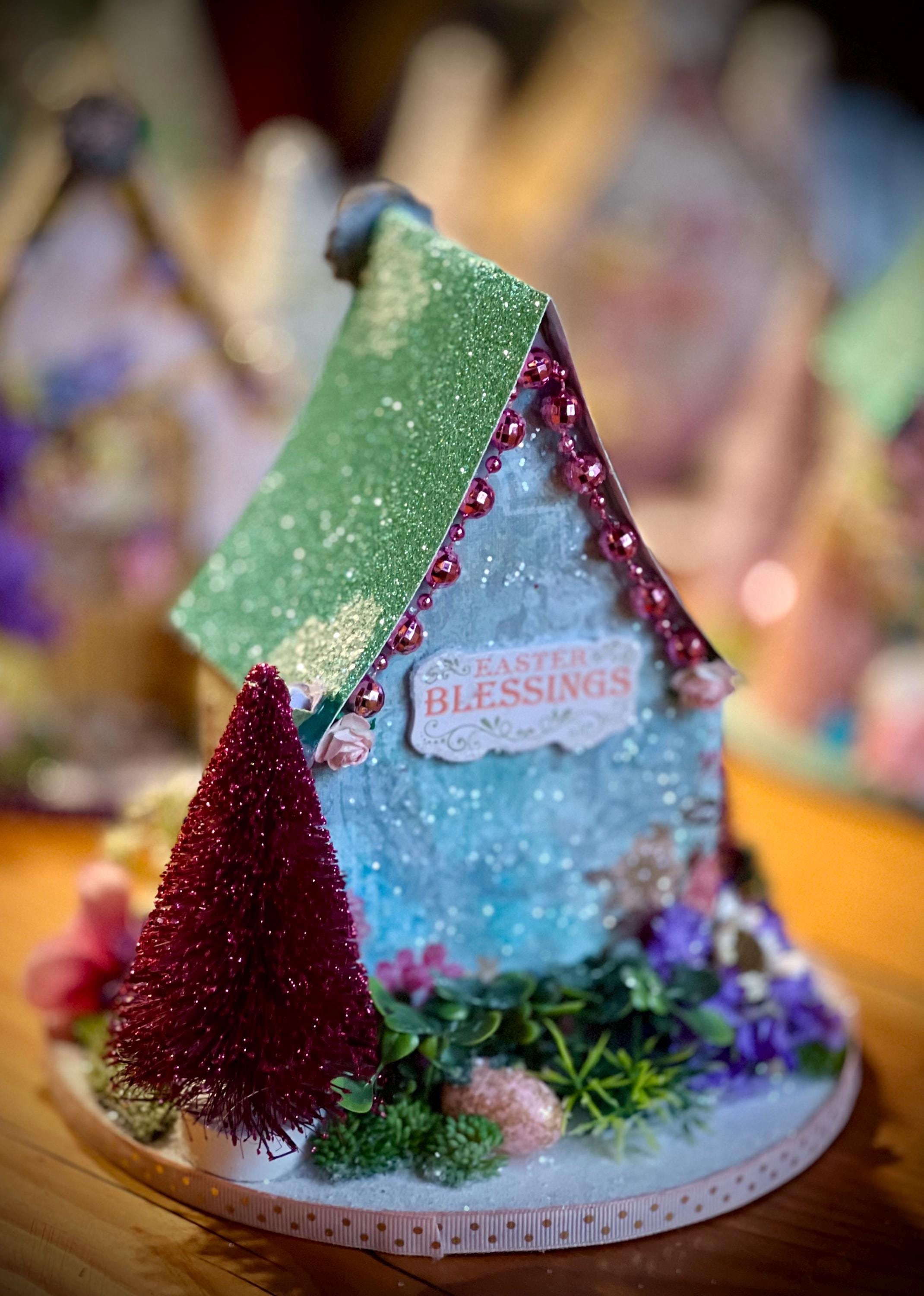Beautiful Easter Glitter House - Etsy