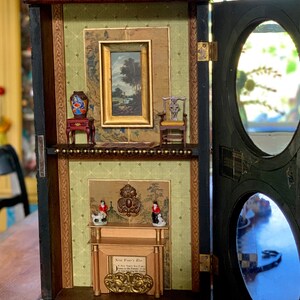 Beautiful 1860c Rosewood Veneer Clock Cabinet Miniature Diorama - Etsy