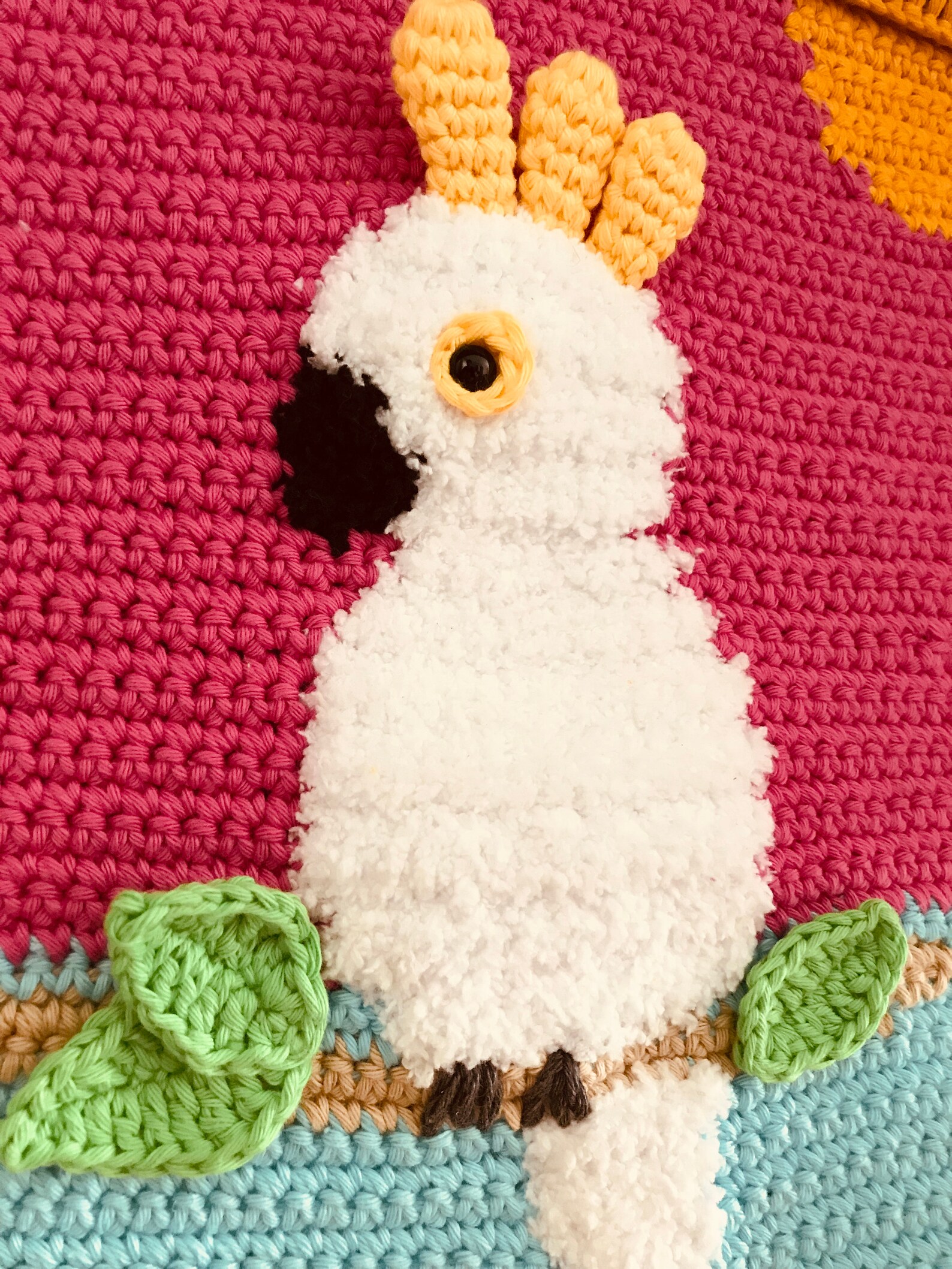 Crochet Cockatoo Wall Hanging Wall Hanging Pattern Crochet | Etsy