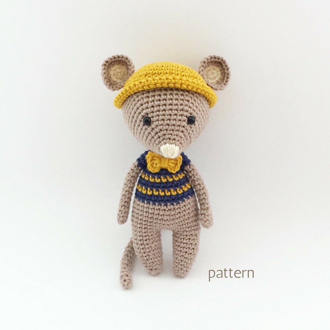 Anton Crochet Mouse Pattern Crochet Mouse Crochet Doll - Etsy