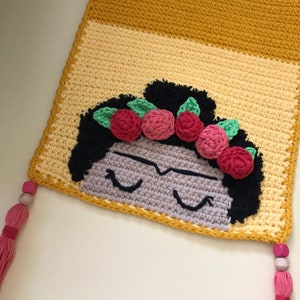 Crochet Frida Wall Hanging | Wall Hanging Pattern, Frida Pattern ...