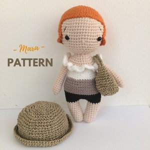 Mara Amigurumi Doll Pattern, Crochet Doll Pattern, One Piece Crochet ...
