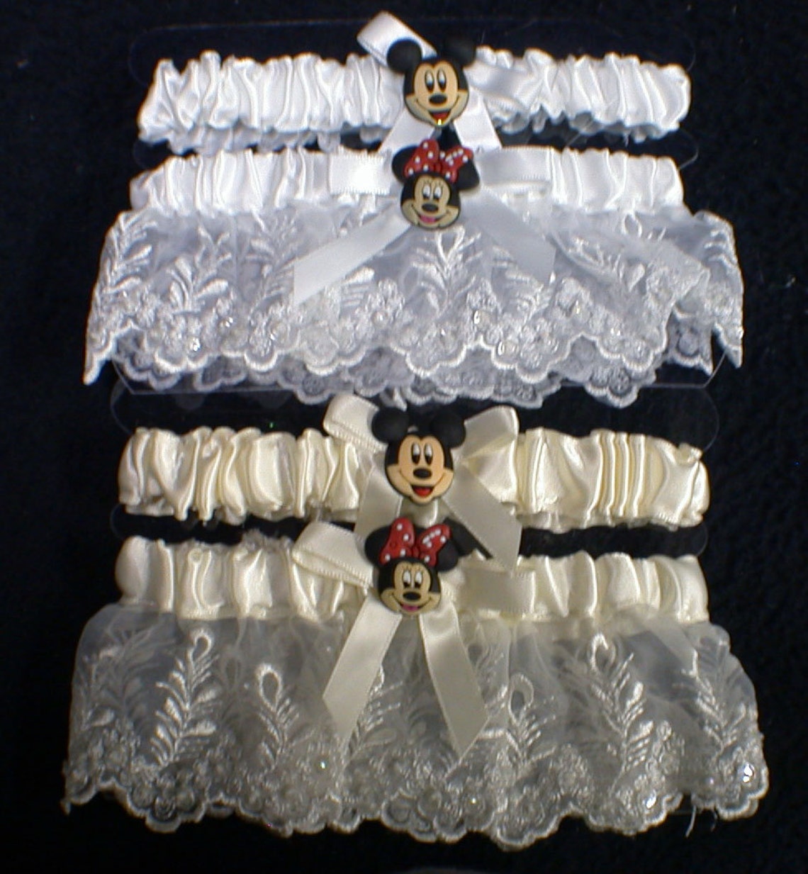DISNEY Mickey Minnie Mouse Wedding Garter Arm Band Lot Small - Etsy