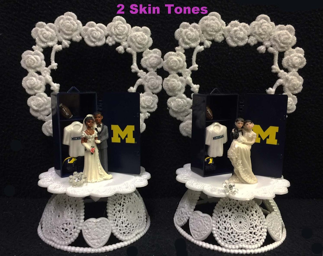 U of M University of Michigan Wolverines NCAA Football Wedding Cake ...