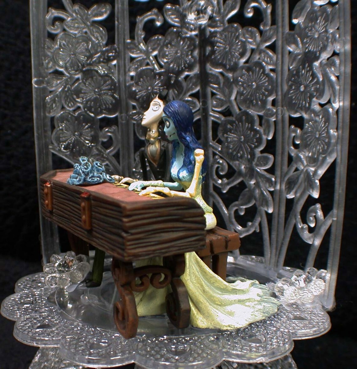 Corpse Bride Wedding Cake Topper LOT Glasses Knife Server - Etsy