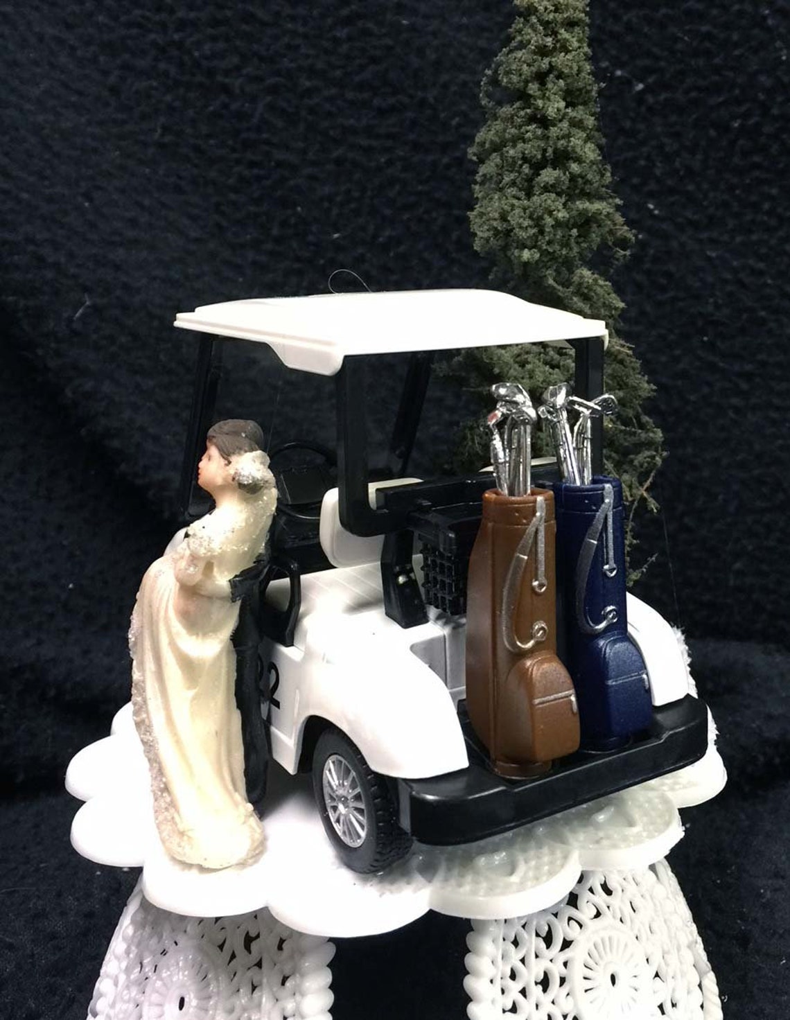 Going Golfing Golf Wedding Cake Topper TOP Funny Bride Groom | Etsy