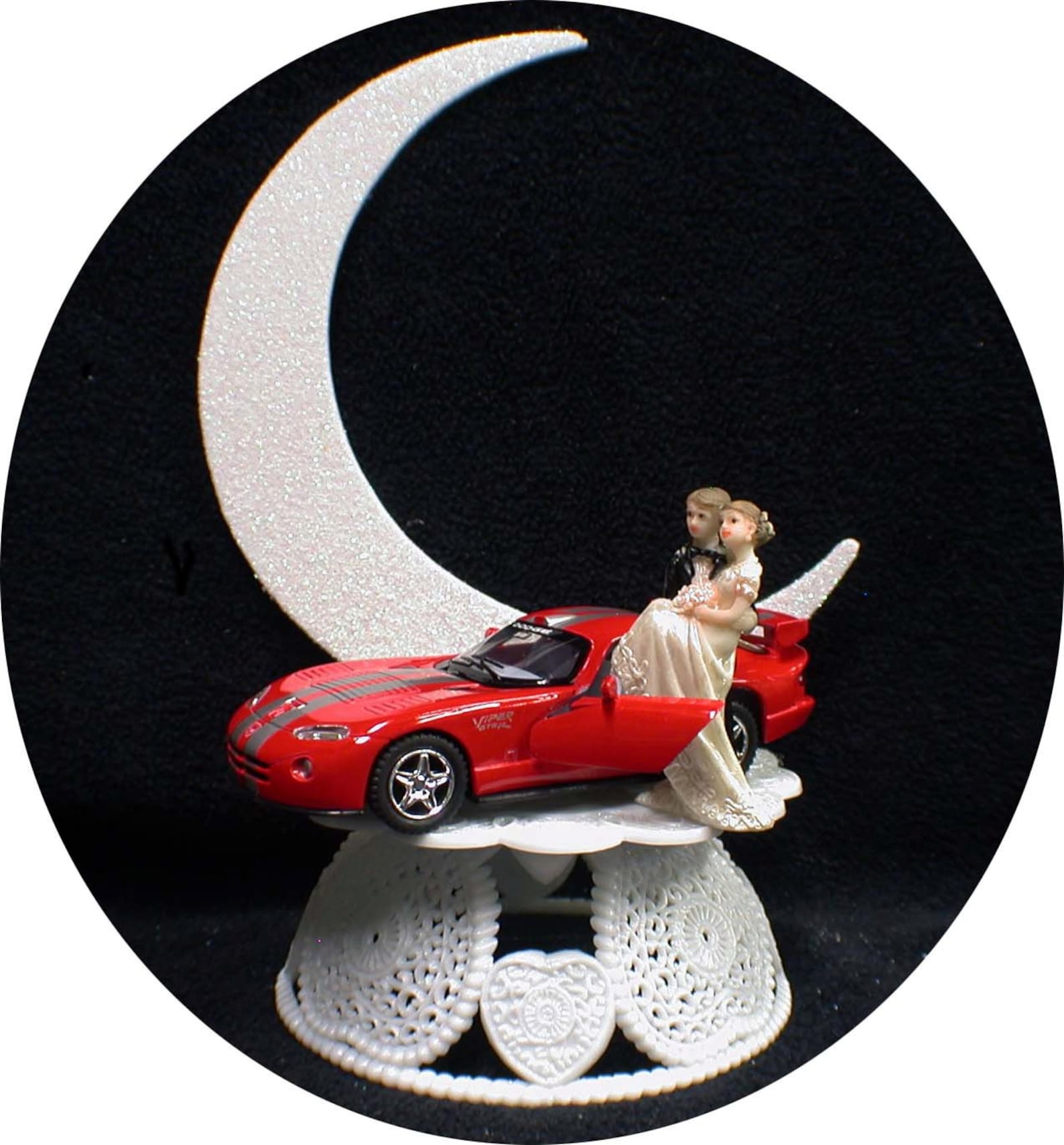 Dodge Viper Mechanic Auto Wedding Groom CAKE Top Topper Racing Mussel ...