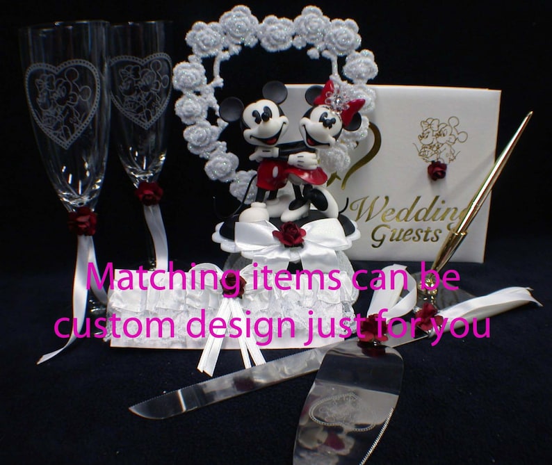 DISNEY Mickey Minnie Mouse Wedding Garter Arm Band Lot Small - Etsy
