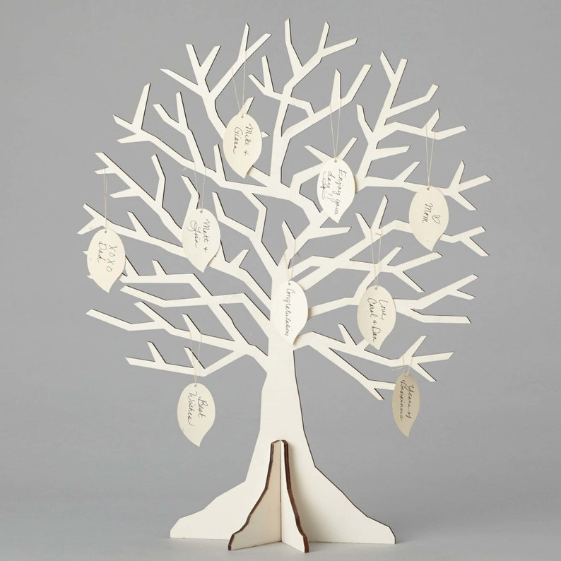 Well Wishes Tree Centerpiece Wedding Guest Book Replacement or - Etsy