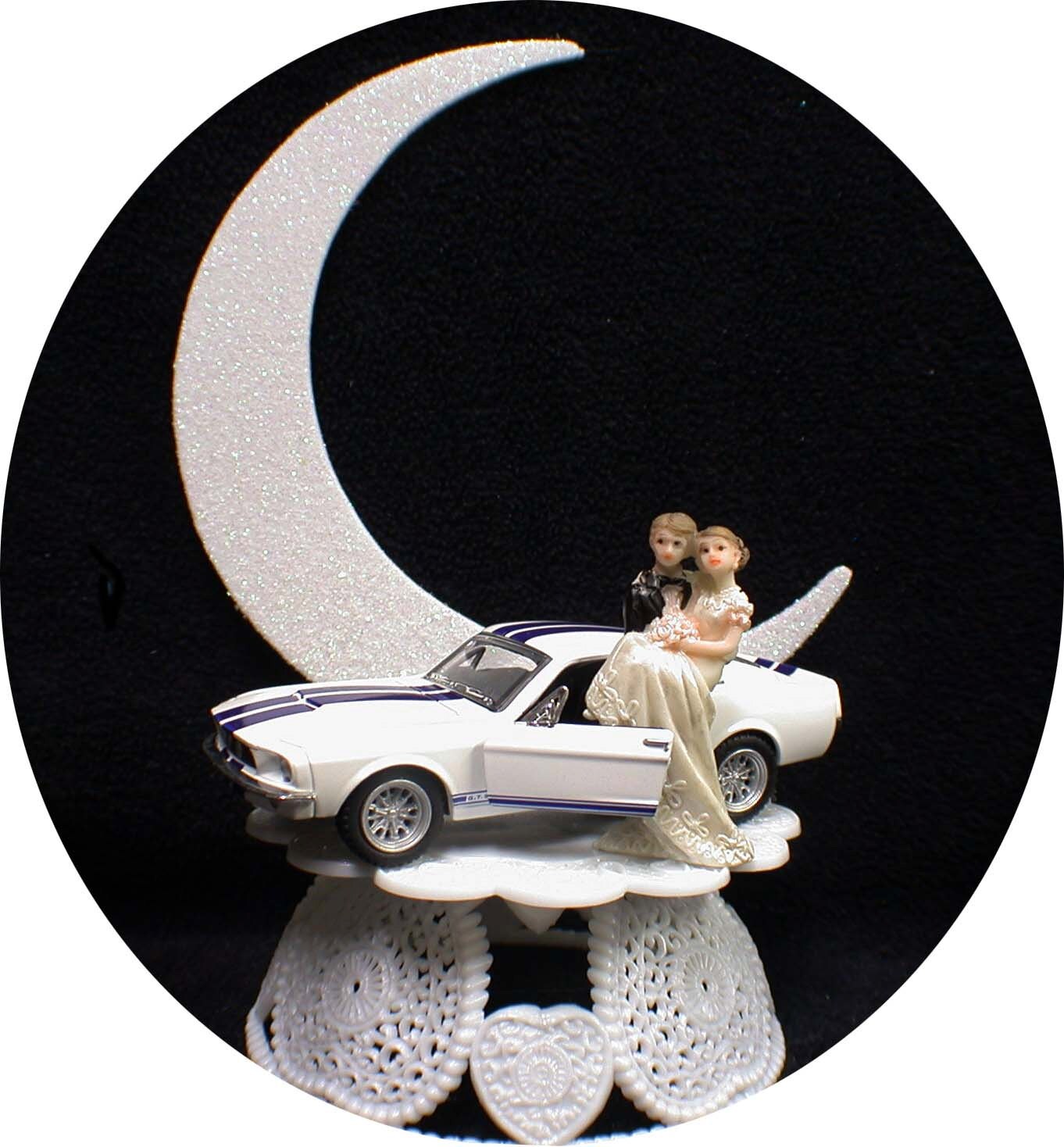 Ford Shelby Mustang Mechanic Auto Wedding Groom CAKE Top Topper Racing ...