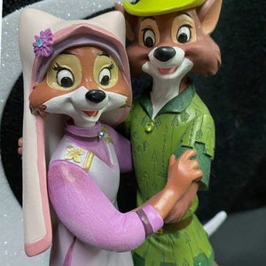 NEW From DISNEY Robin Hood & Maid Marian Wedding Cake Topper. - Etsy