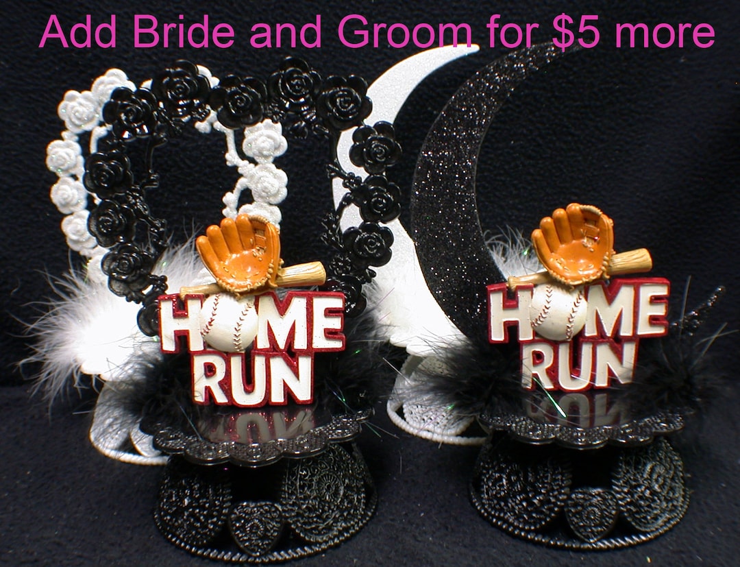 Baseball home Run Game Winning Cake Topper. Birthday, Groom Top ...