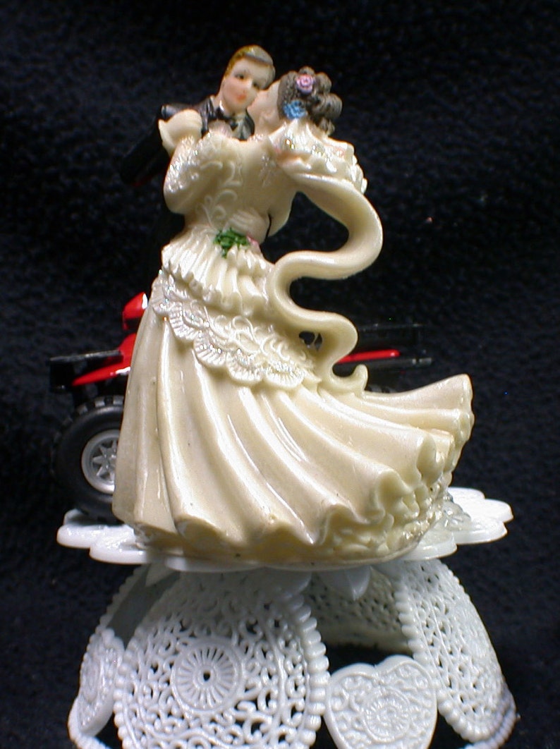 SEXY Red, Black or Blue Quad ATV off Road 4 WHEELER Wedding Cake Topper ...