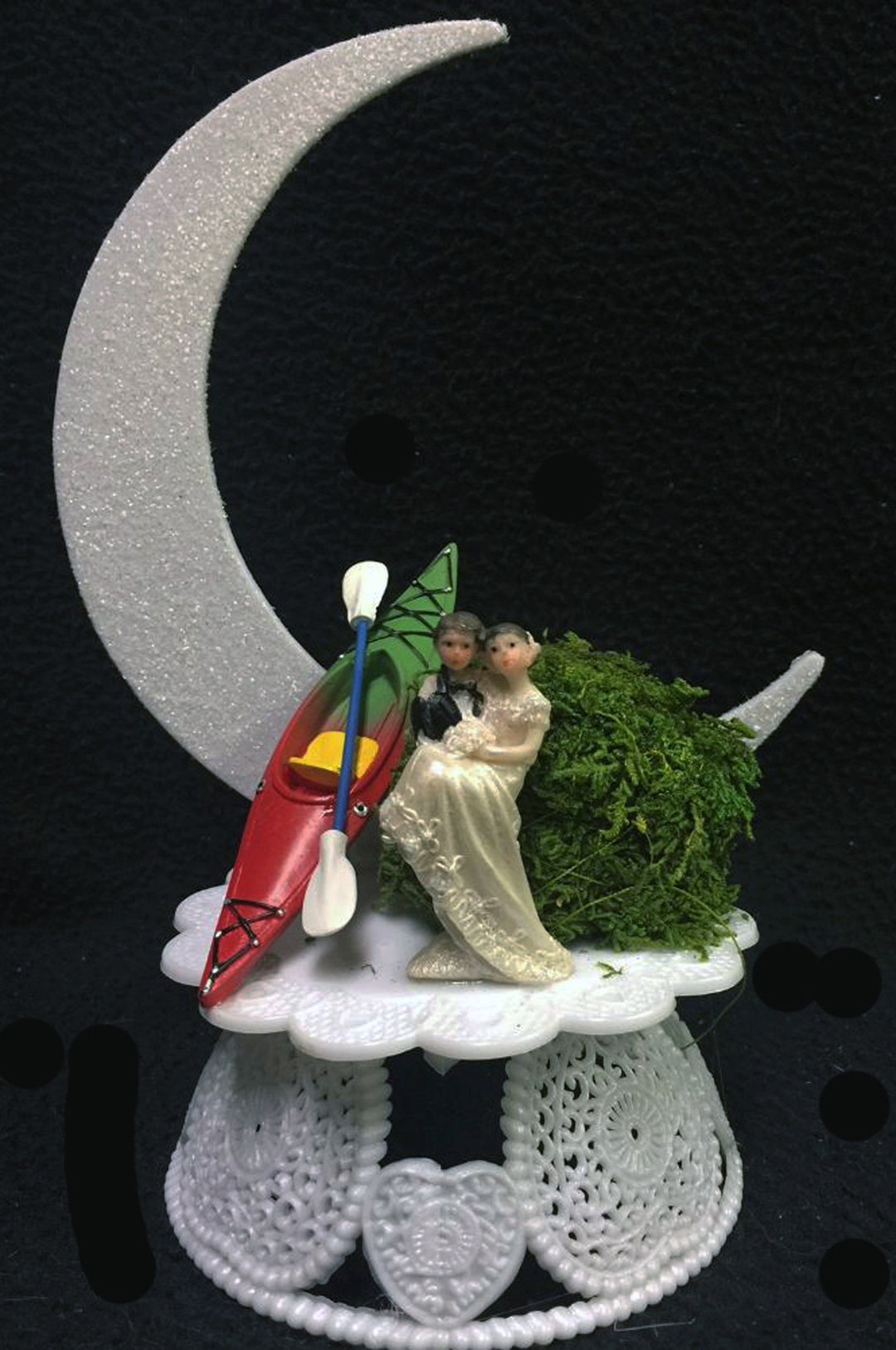 Wedding Cake Topper Ocean Sea Beach Nature Groom Top Fishing Kayak ...