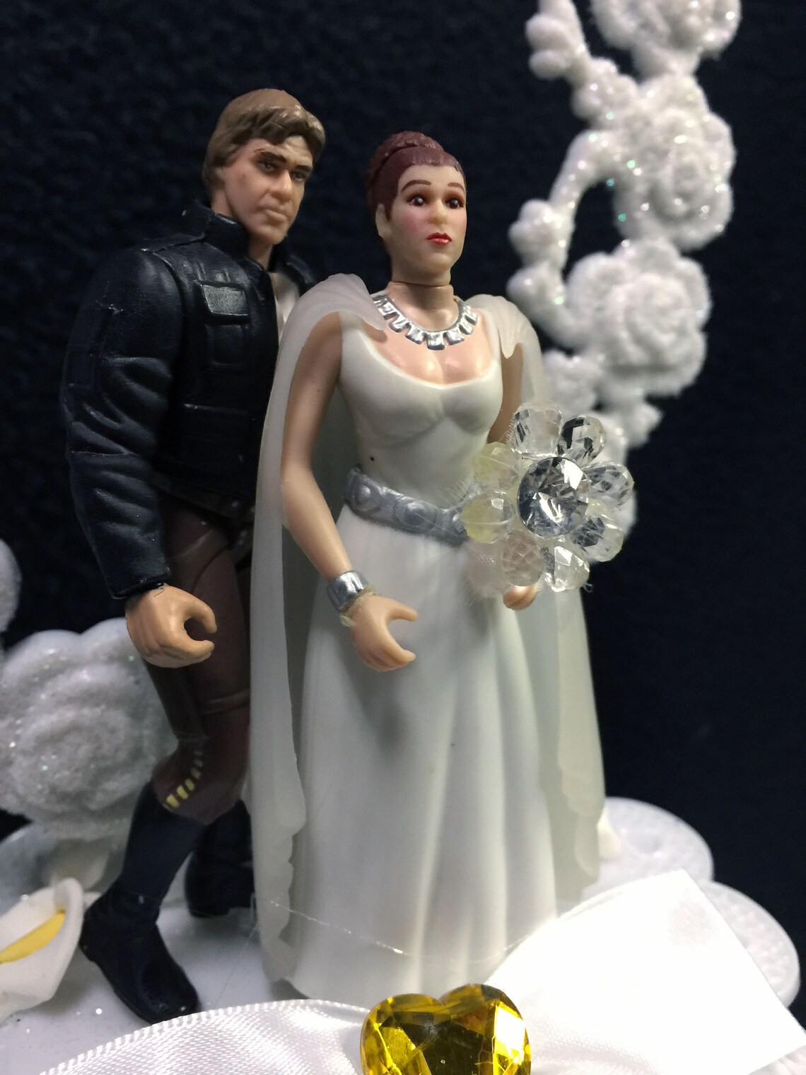 STAR WAR Han Solo Princess Liea Wedding Cake Topper Out of - Etsy
