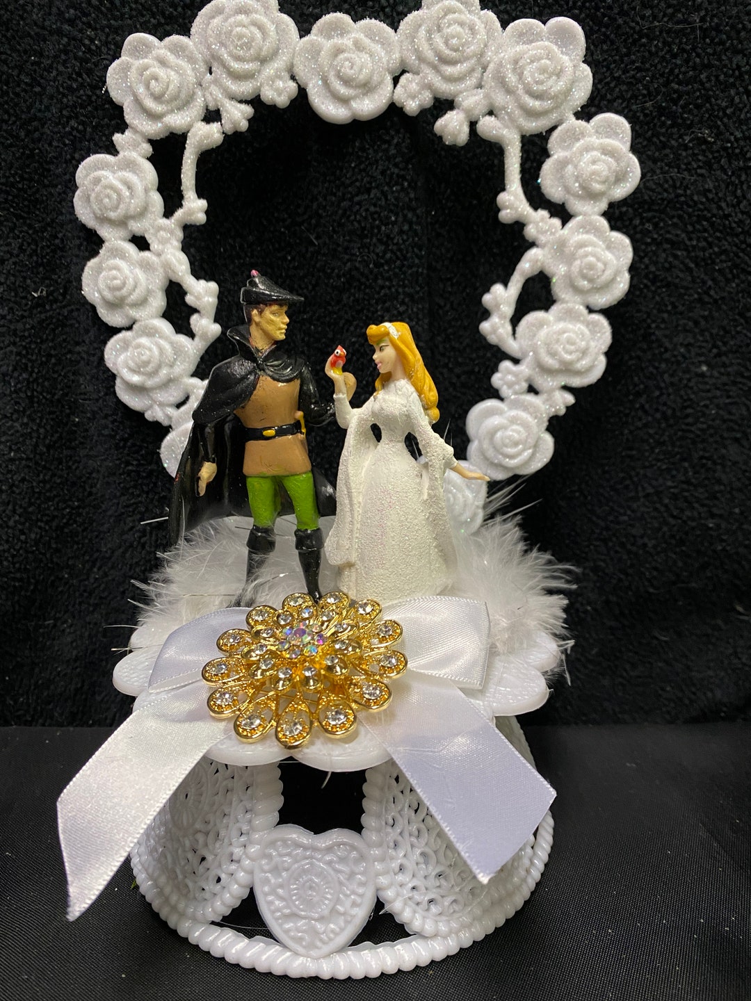 Princess Sleeping Beauty Prince Charming Disney Wedding Cake Topper ...