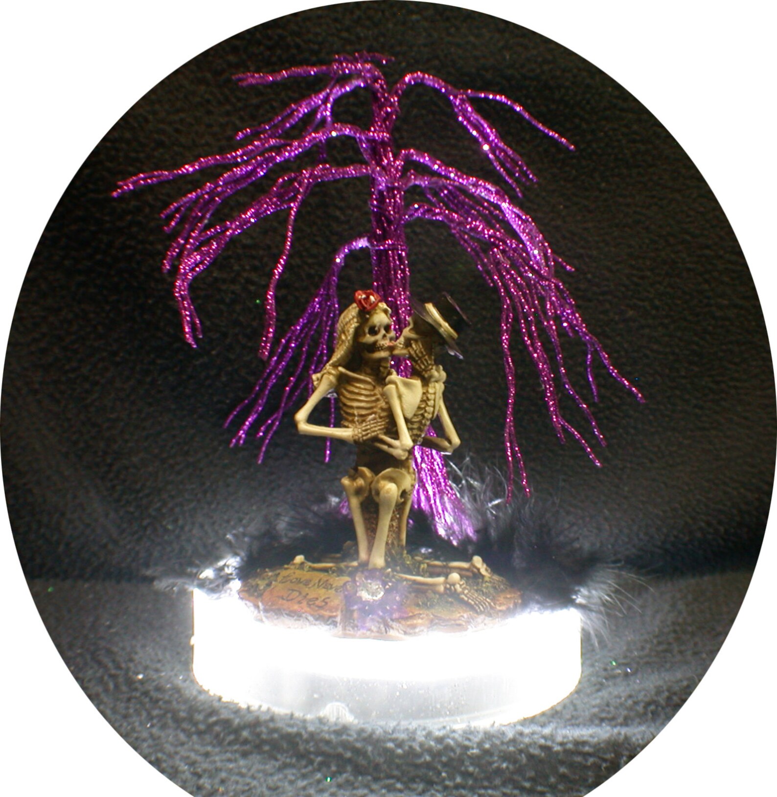 Light up Skeleton Snoopy Tree Purple Halloween Black Wedding - Etsy