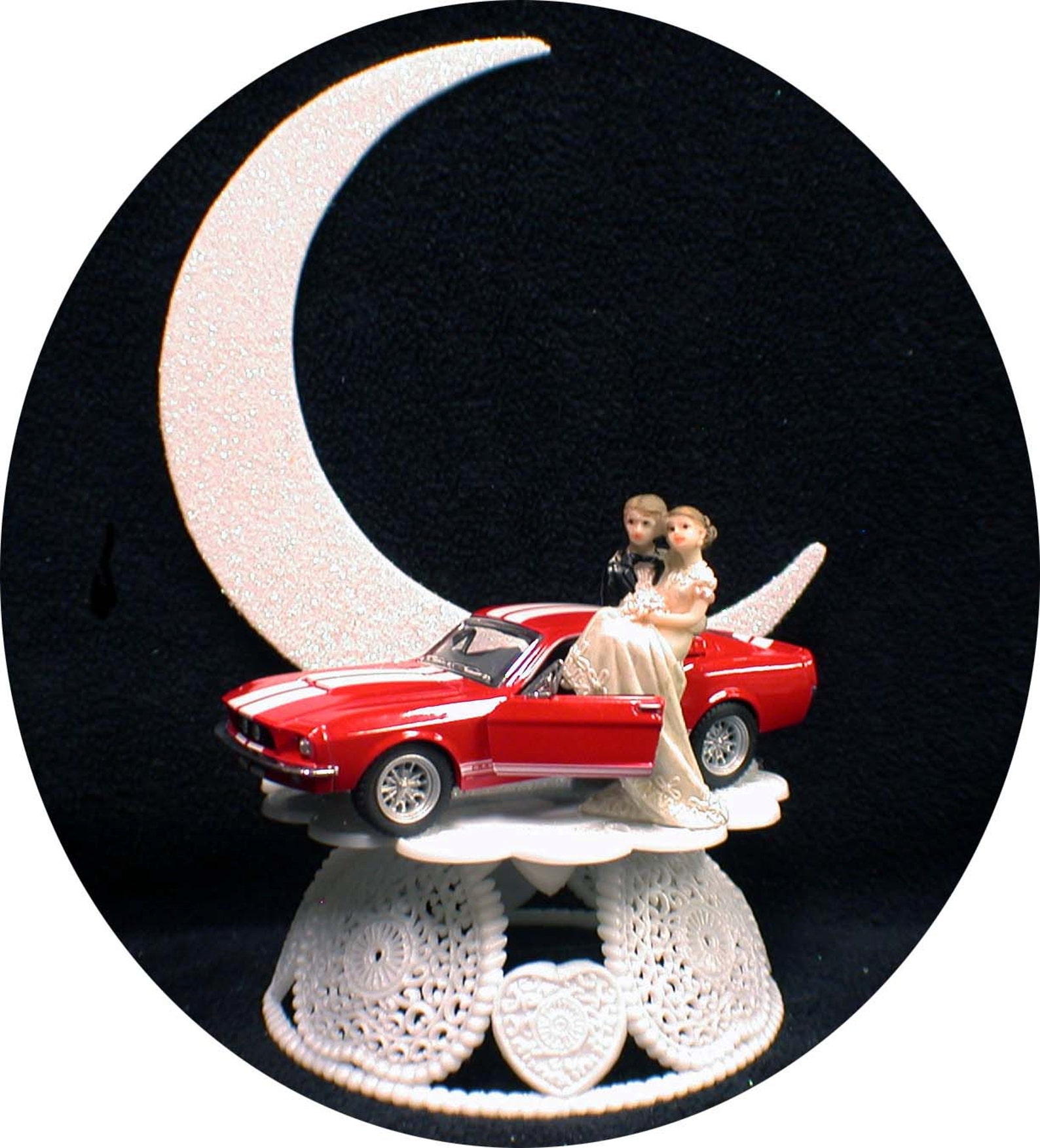 Ford Shelby Mustang Mechanic Auto Wedding Groom CAKE Top Topper Racing ...