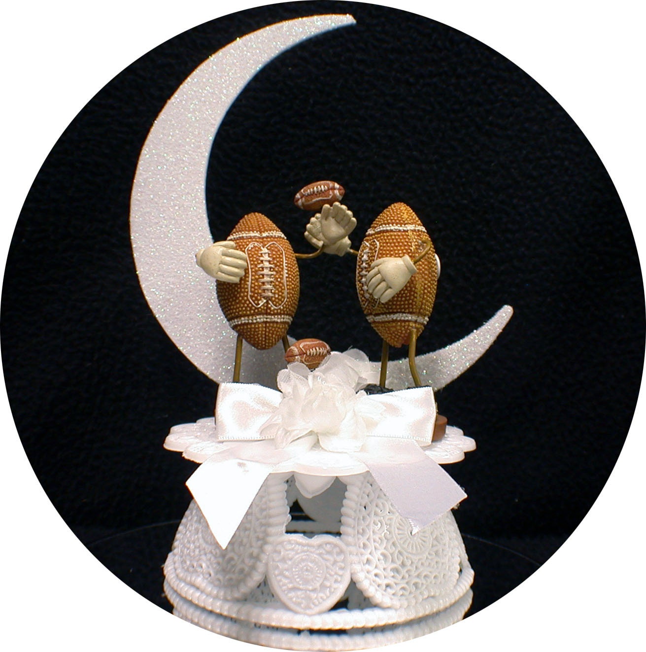 Football Lovers Ball Wedding Cake Topper Touch Down 1 Sports - Etsy