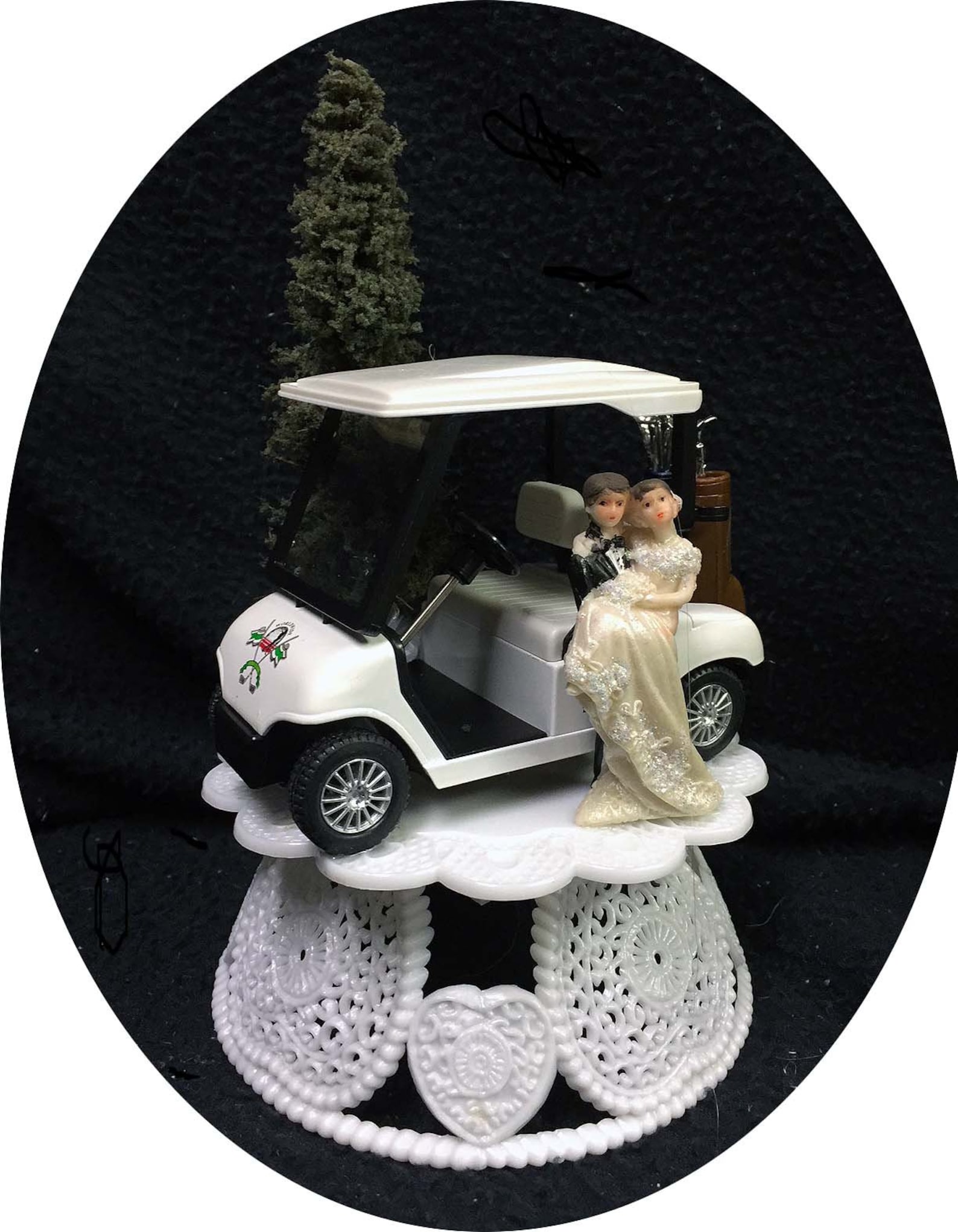 Going Golfing Golf Wedding Cake Topper TOP Funny Bride Groom - Etsy