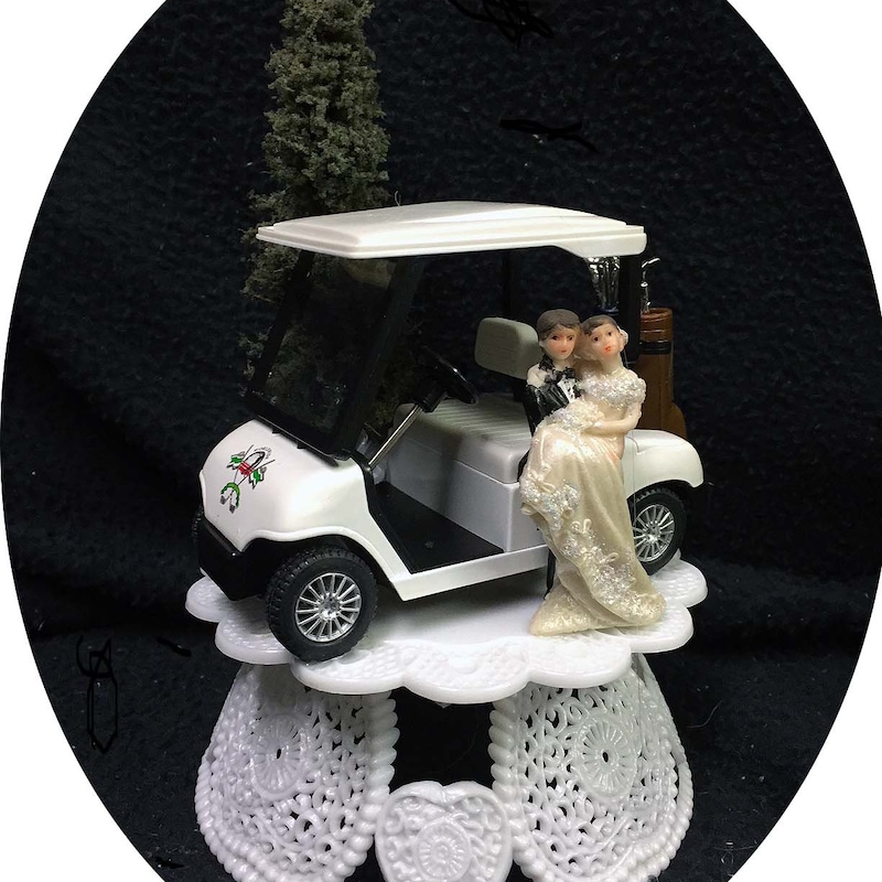Golf Wedding Cake Topper - Etsy
