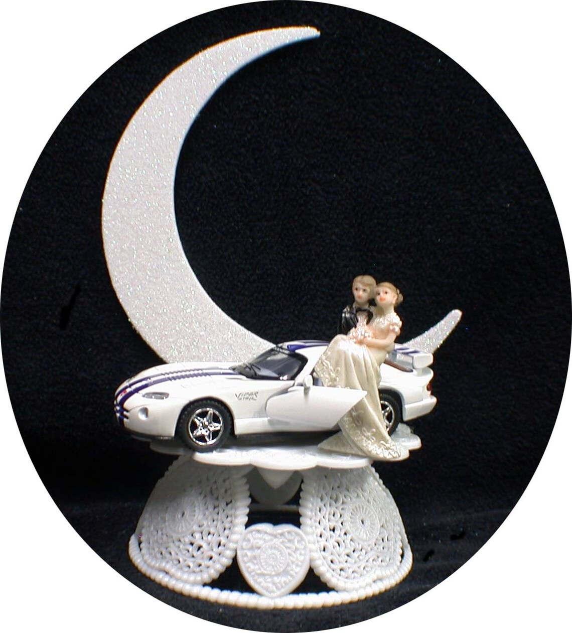 Dodge Viper Mechanic Auto Wedding Groom CAKE Top Topper Racing Mussel ...